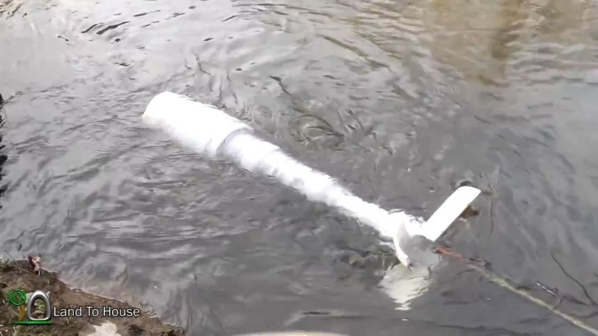 How to build a simple Homemade PVC Off grid River Pump to pump water ...