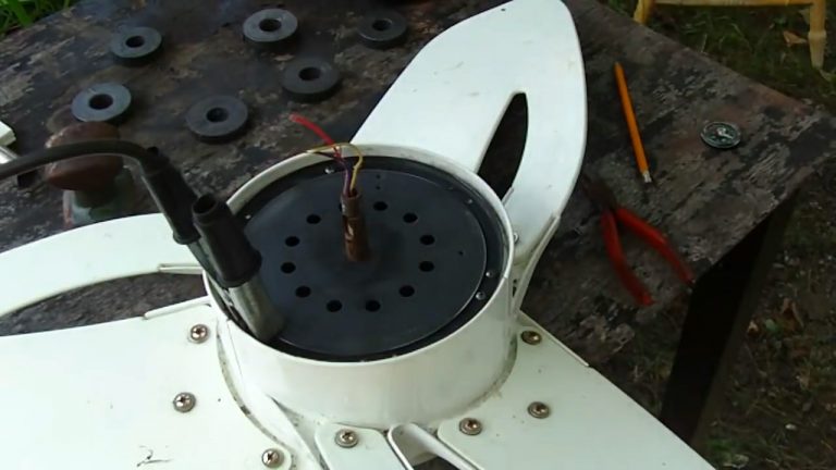How to build a Simple Homemade Wind Generator from Old Ceiling Fan ...