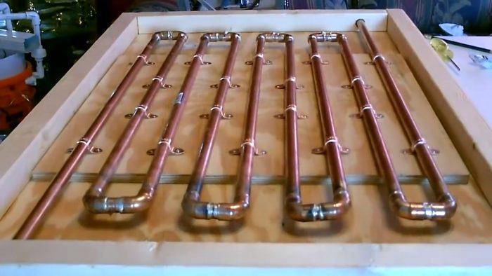 How to build a Homemade Copper Pipe Solar Water Heater and get super ...