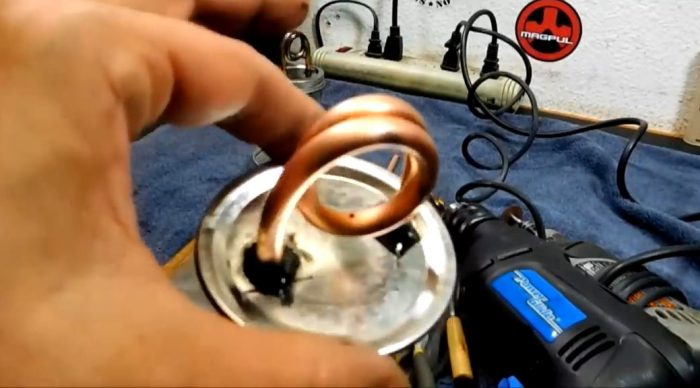 How to build a Simple and Efficient Copper Coil Burner Stove from start ...