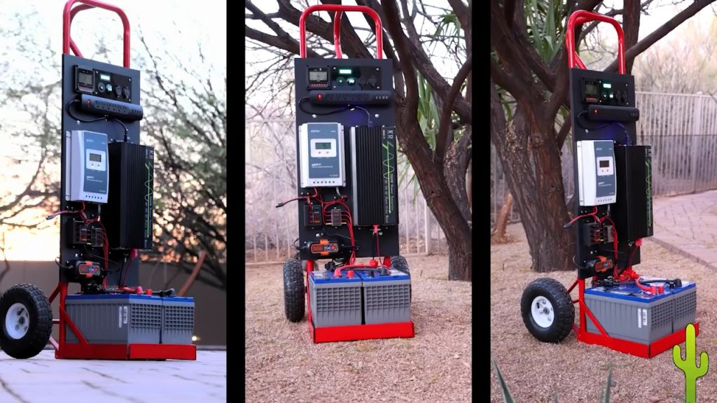 How to build a Powerful DIY Off-Grid Power Backup System .Fully Portable!!
