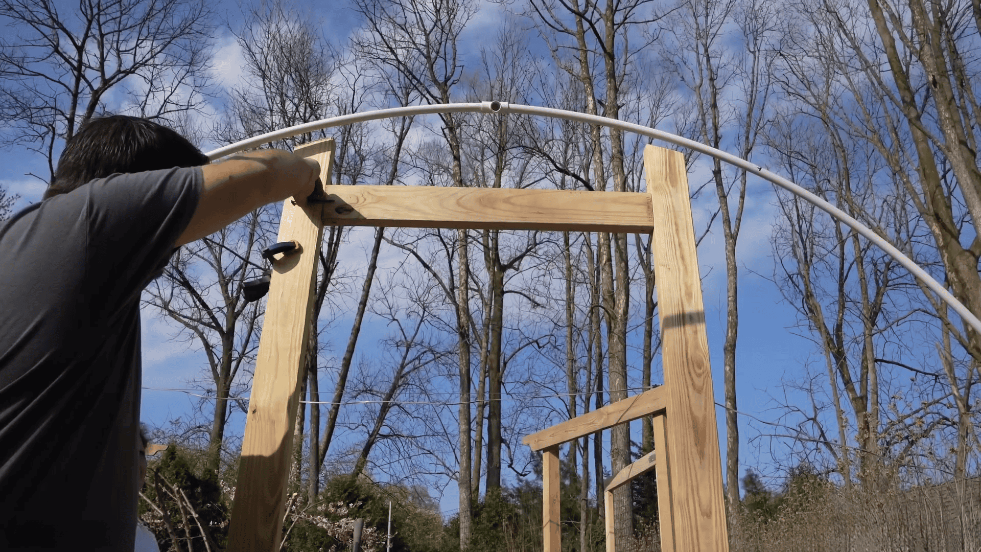 How to build a 10 X 12 PVC Hoop Greenhouse using simple materials