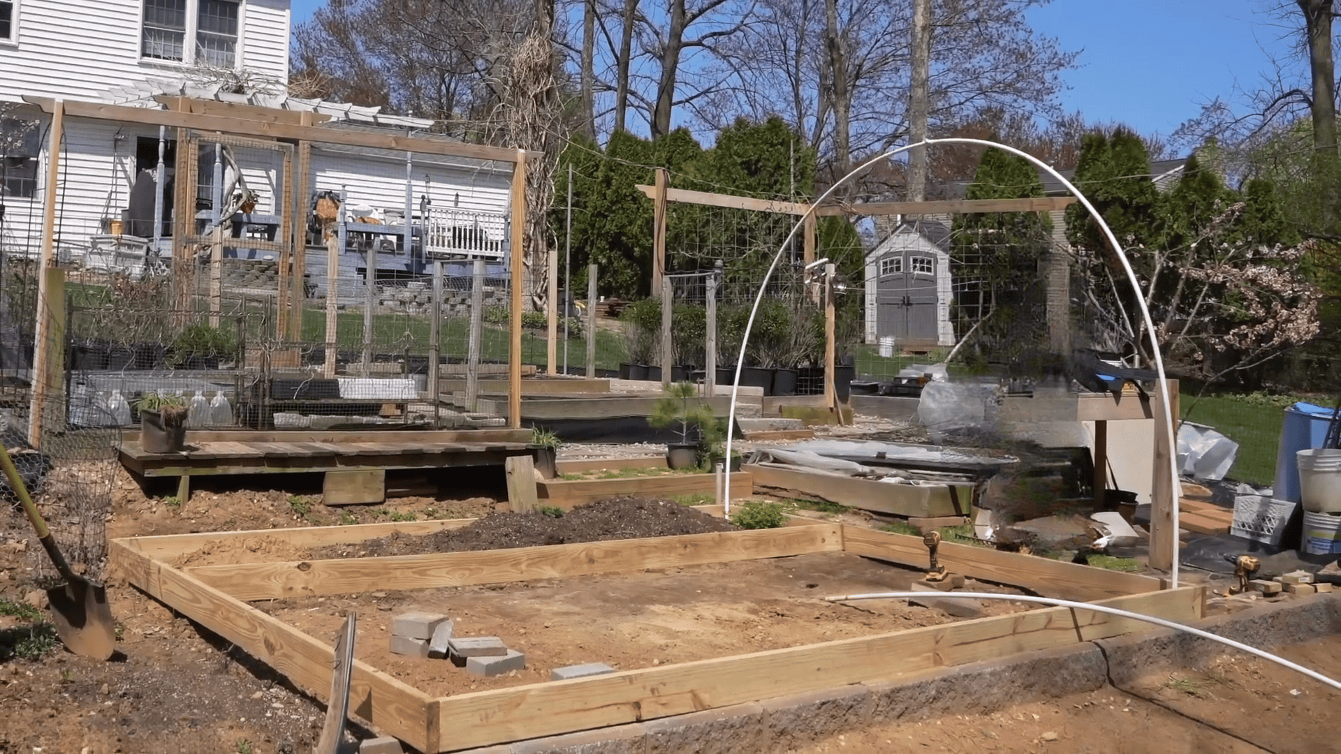 How to build a 10 X 12 PVC Hoop Greenhouse using simple materials
