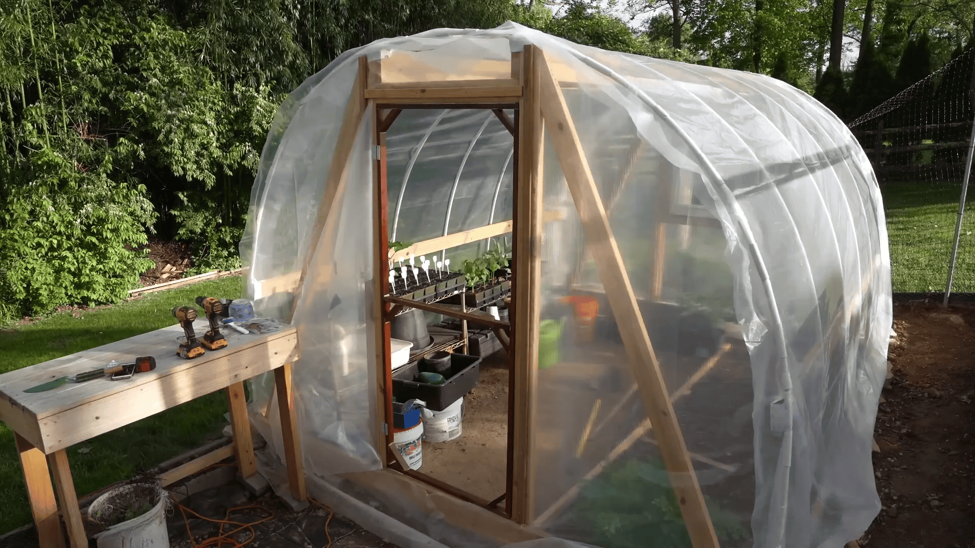How to build a 10 X 12 PVC Hoop Greenhouse using simple materials