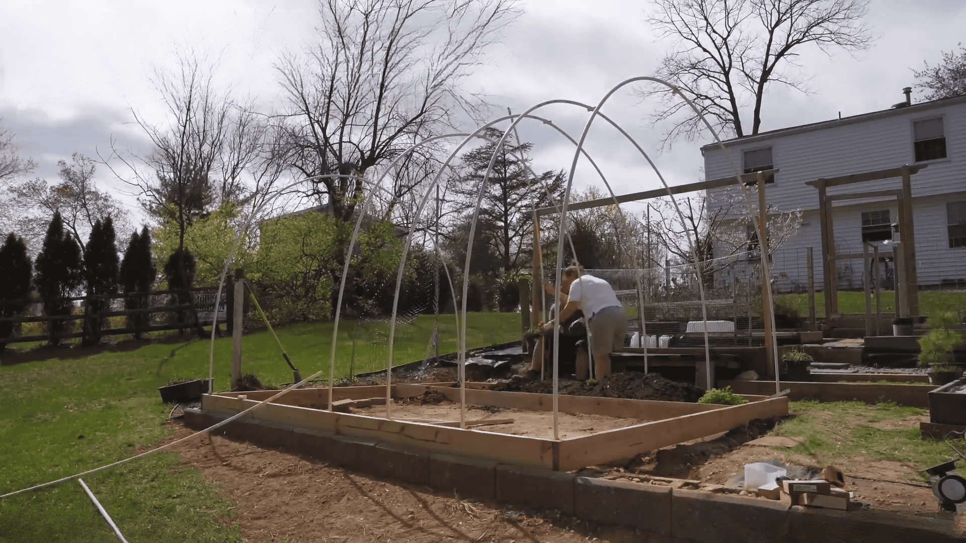 How to build a 10 X 12 PVC Hoop Greenhouse using simple materials