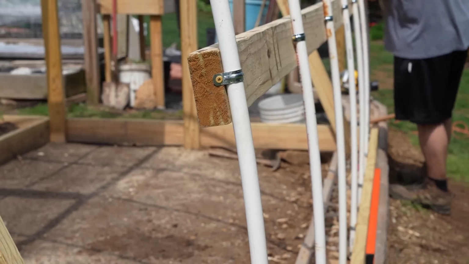 How to build a 10 X 12 PVC Hoop Greenhouse using simple materials