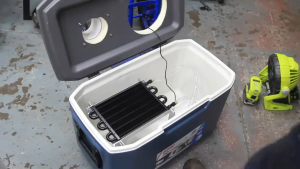 How to build an Offgrid Portable Air Conditioner using a Radiator, Fan ...