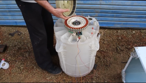 How to convert an Old Washing Machine into a Water Powered Generator